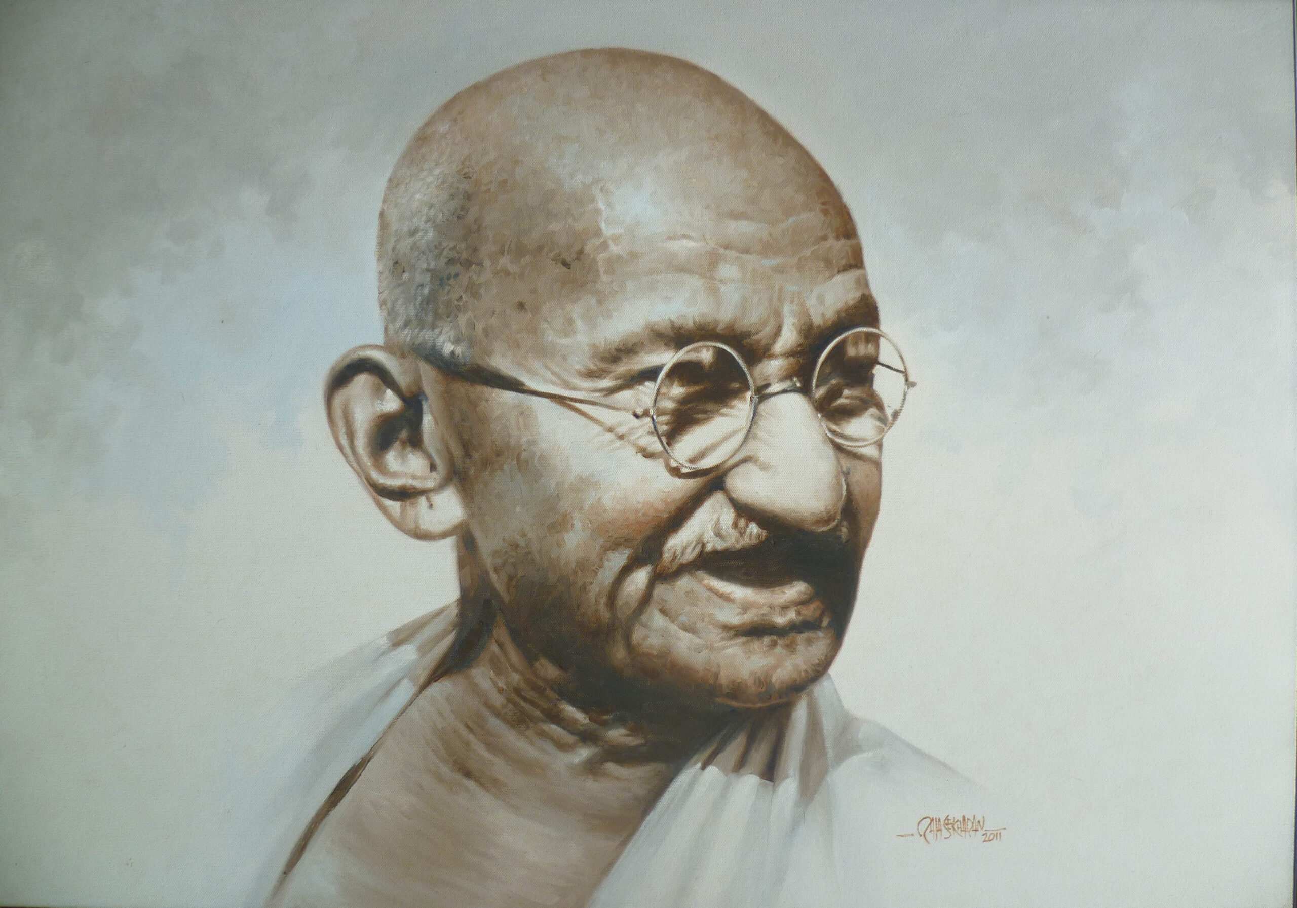 Gandhiji-oil_painting – IIT Bhubaneswar