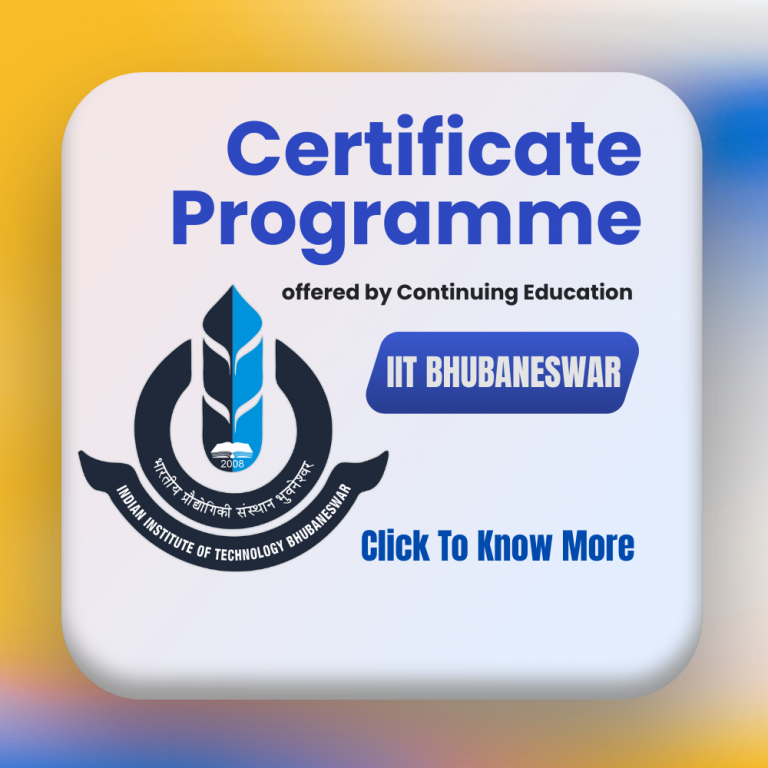 Certificate Programme iitbbs – IIT Bhubaneswar